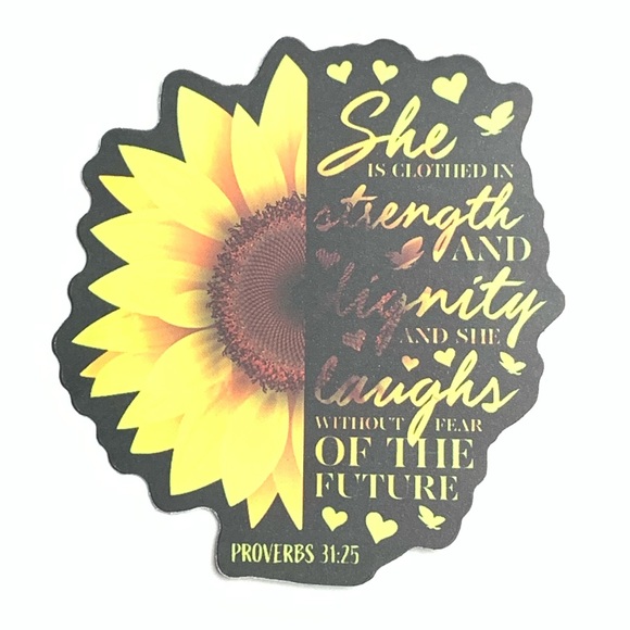 Accessories | Sunflower Religious Vinyl Sticker | Poshmark